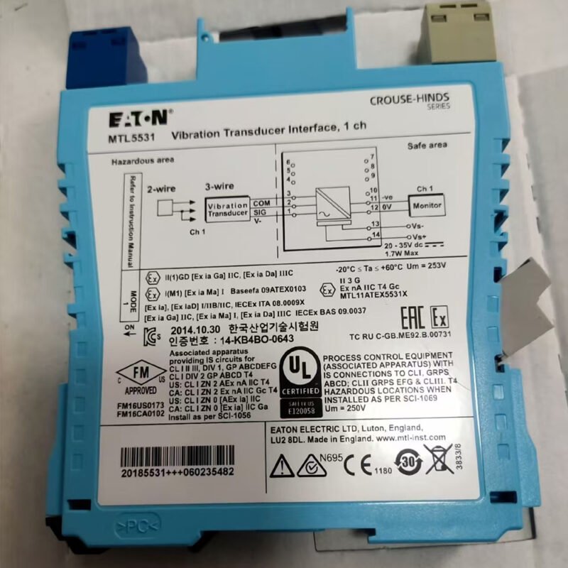 MTL5531MTL Instruments Vibration Transducer Interface - Your One-Stop ...